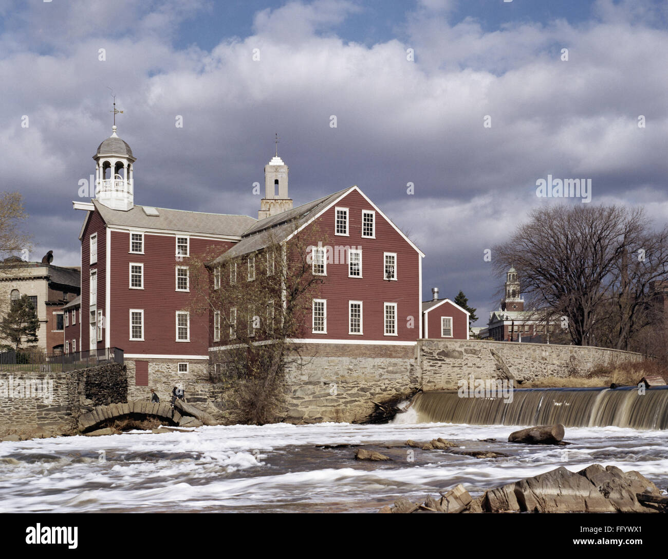 OLD SLATER MILL. /nExterior view of the Old Slater Mill in Pawtucket ...