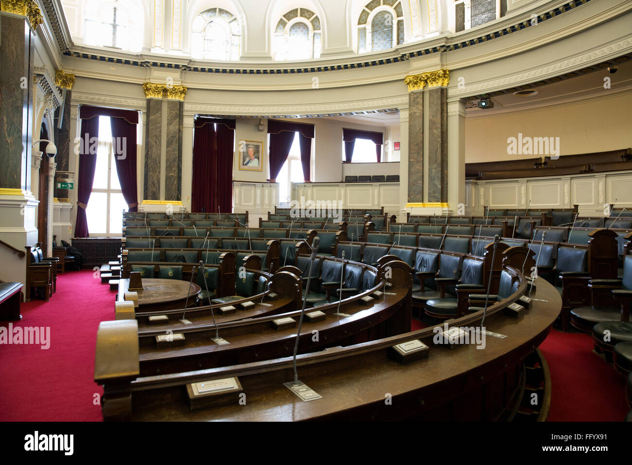 The main debating Chamber in the Council House, Birmingham, UK Stock ...