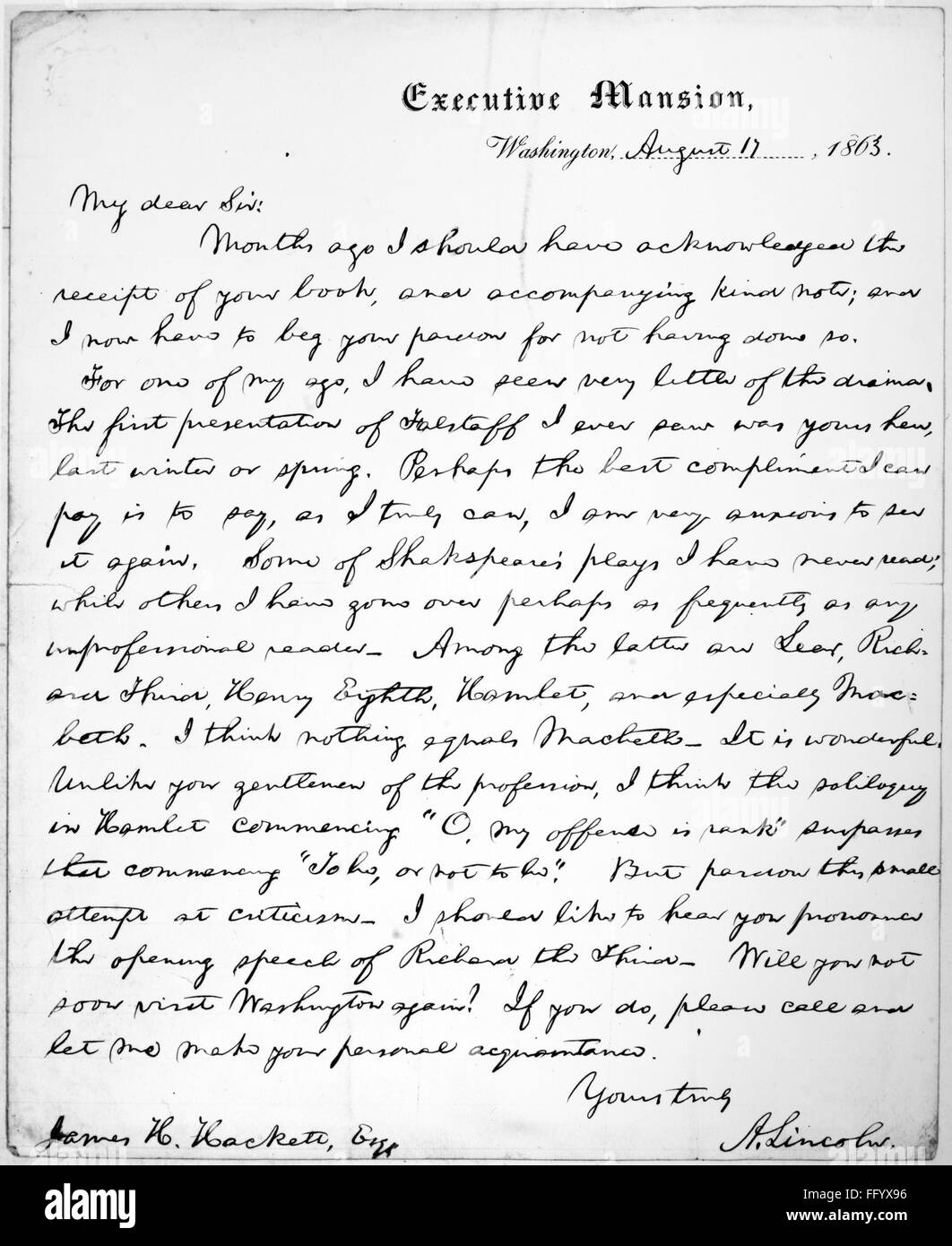 ABRAHAM LINCOLN (1809-1865). /n16th President of the United States ...