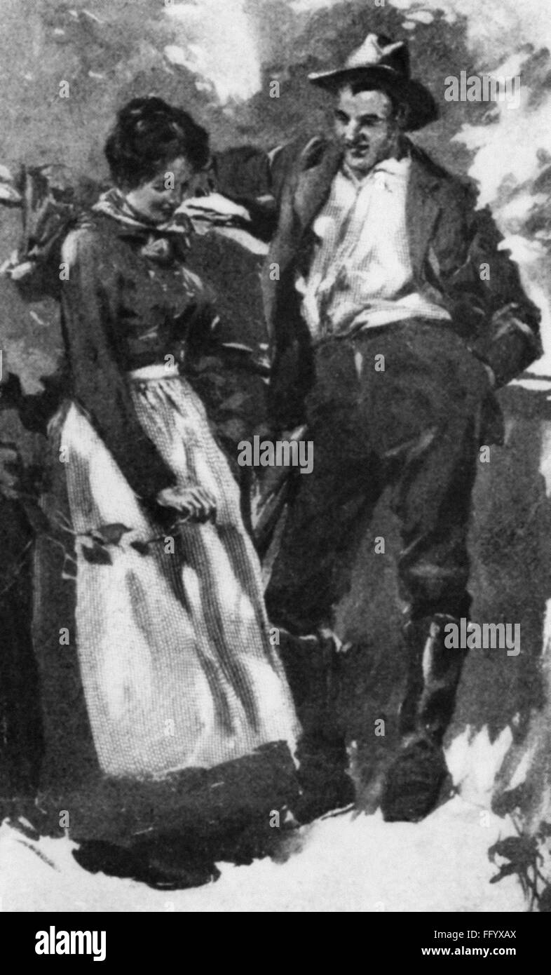 HATFIELD-McCOY FEUD. /nJohnson 'Johnse' Hatfield with Roseanna McCoy ...