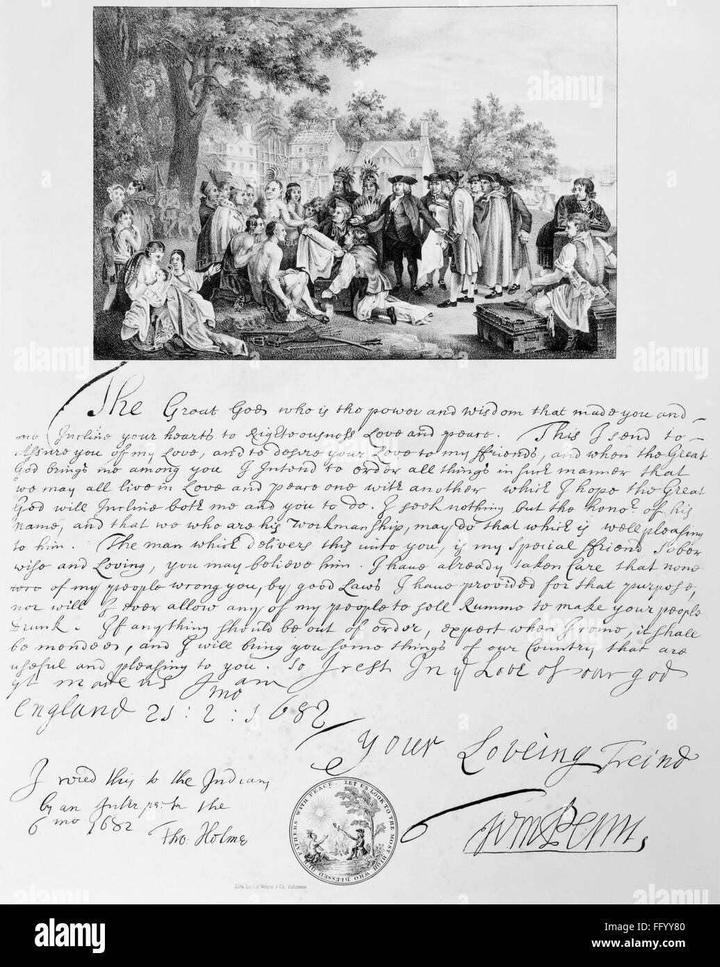 WILLIAM PENN (1644-1718). /nFounder of the colony of Pennsylvania ...