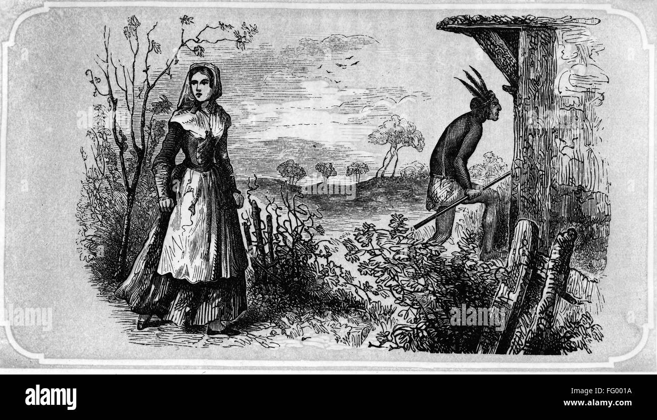 KENTUCKY: SETTLER, 1792. /nMrs. Woods, a white settler on the Kentucky ...