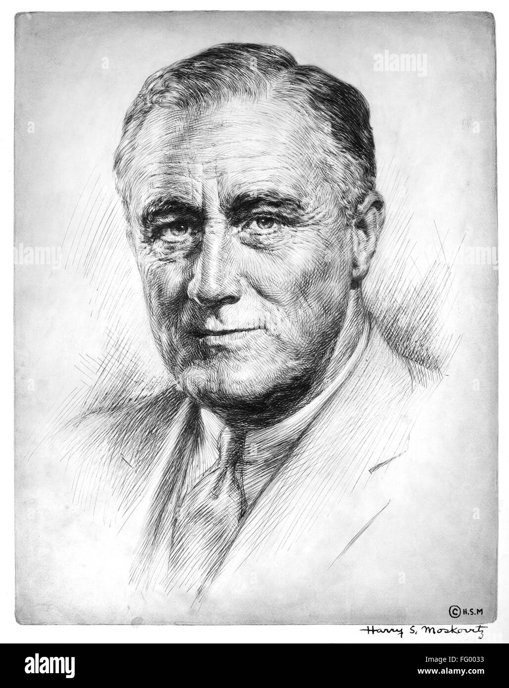 FRANKLIN DELANO ROOSEVELT /n(1882-1945). 32nd President of the United ...