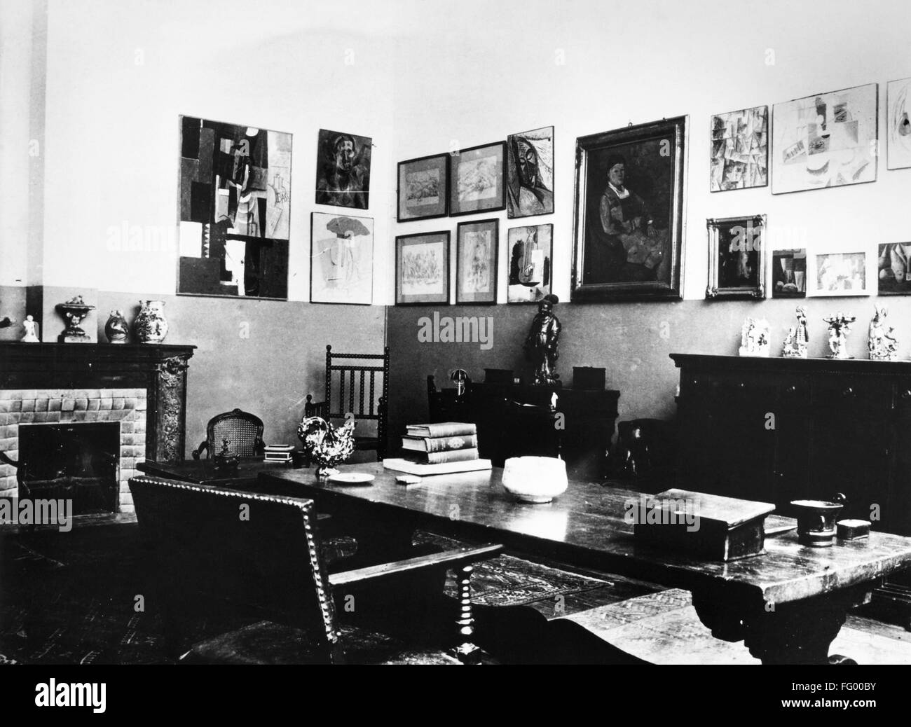GERTRUDE STEIN (1874-1946). /nAmerican writer. Interior of Stein's ...