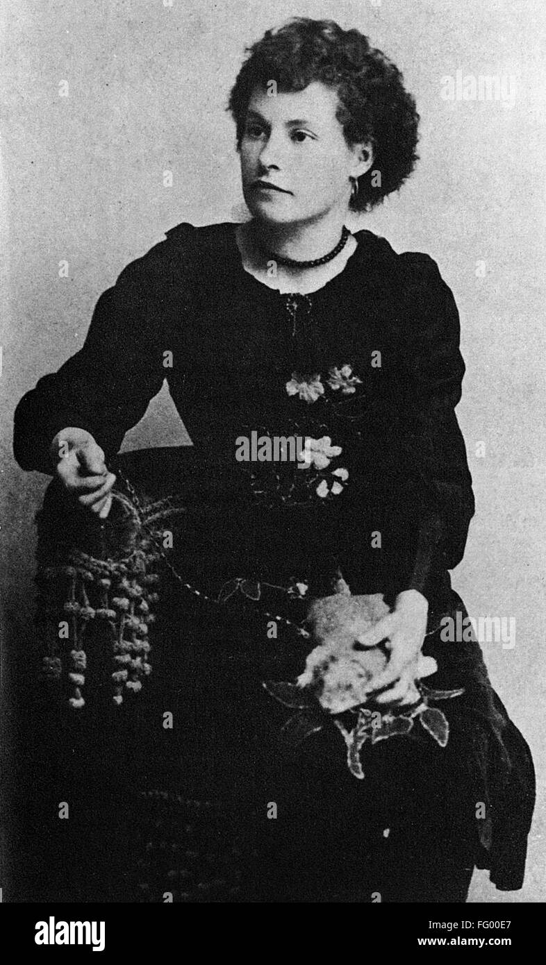 LIBBY THOMPSON (1855-1953). /nMary Elizabeth 'Libby' Thompson, also known as 'Squirrel Tooth ...