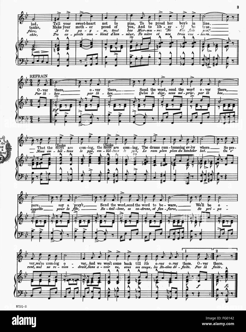 SHEET MUSIC, 1917. /nAmerican sheet music, 1917, for George M. Cohan's ...