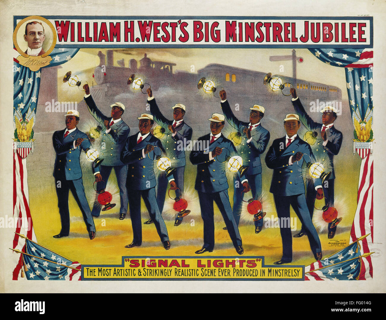MINSTREL SHOW, 1899. /n'Signal Lights.' Poster for William H. West's ...