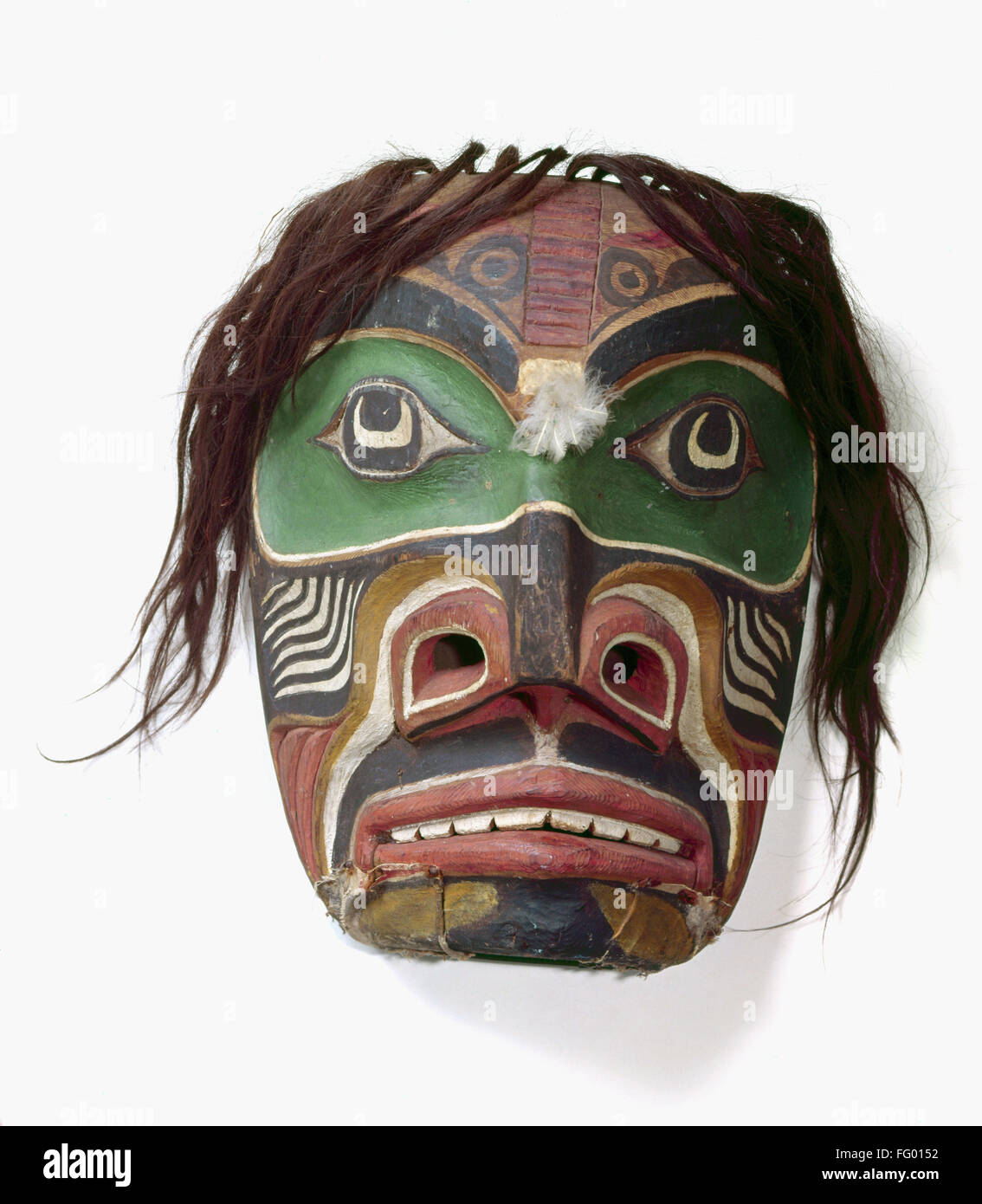 KWAKIUTL MASK. /nCarved and painted Lao'laxa mask of the Kwakiutl ...