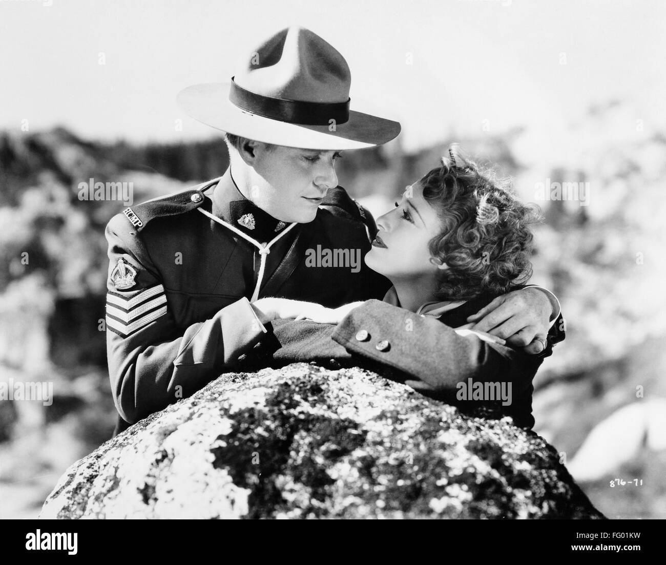 ROSE MARIE, 1936. /nNelson Eddy and Jeanette MacDonald in a scene from ...