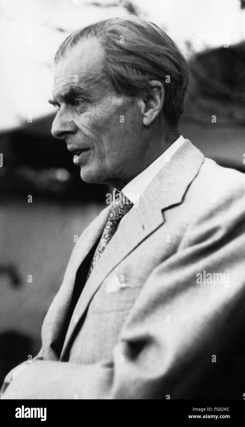 ALDOUS HUXLEY (1894-1963). /nEnglish novelist and critic. Photograph ...