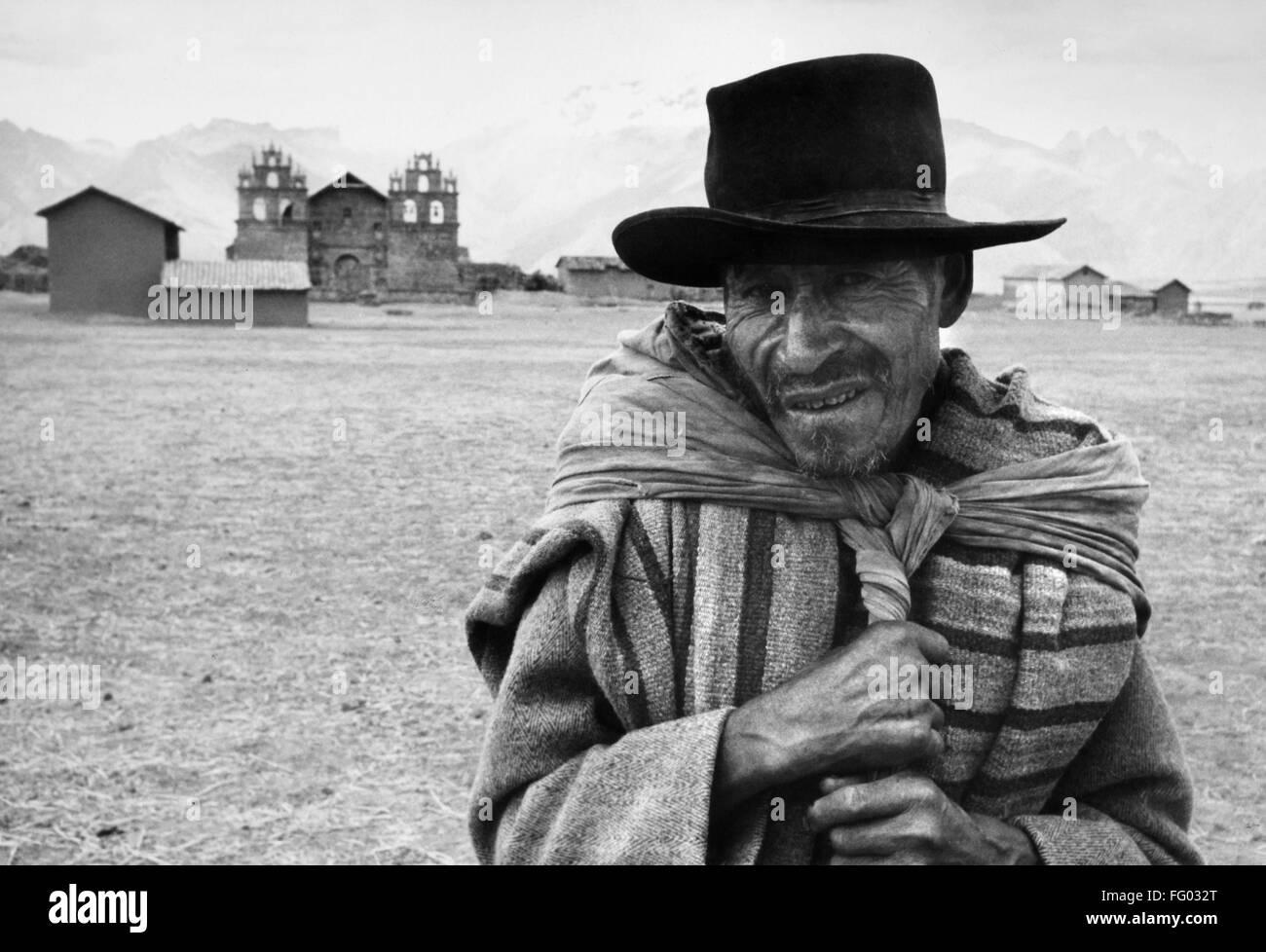 PERU: NATIVE MAN, c1965. /nA native Peruvian man photographed around ...