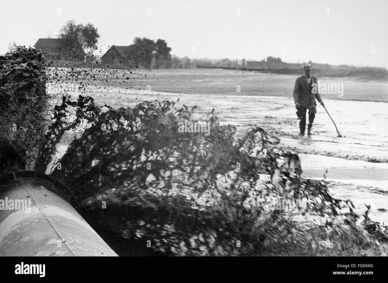 NETHERLANDS: OIL. /nAn oilfield in the Netherlands. Photograph, c1960 ...