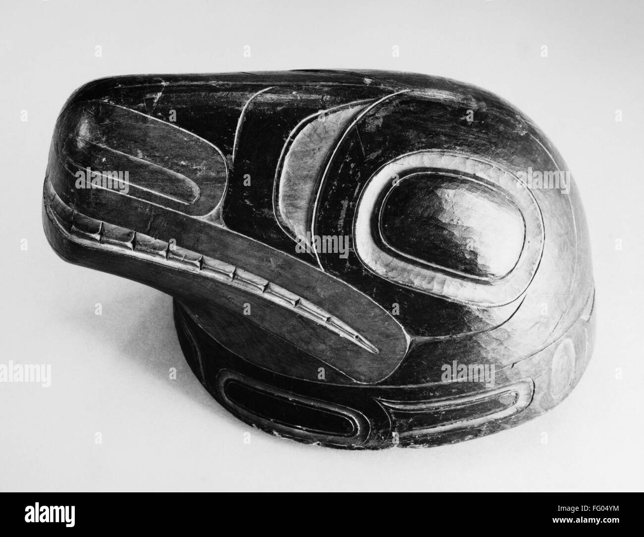 HAIDA MASK. /nPainted wooden seal mask. Haida, from British Columbia ...