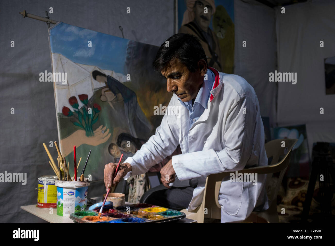 Islam is a Syrian artist born in 1969 in Dirik (Kurdish region of Syria ...