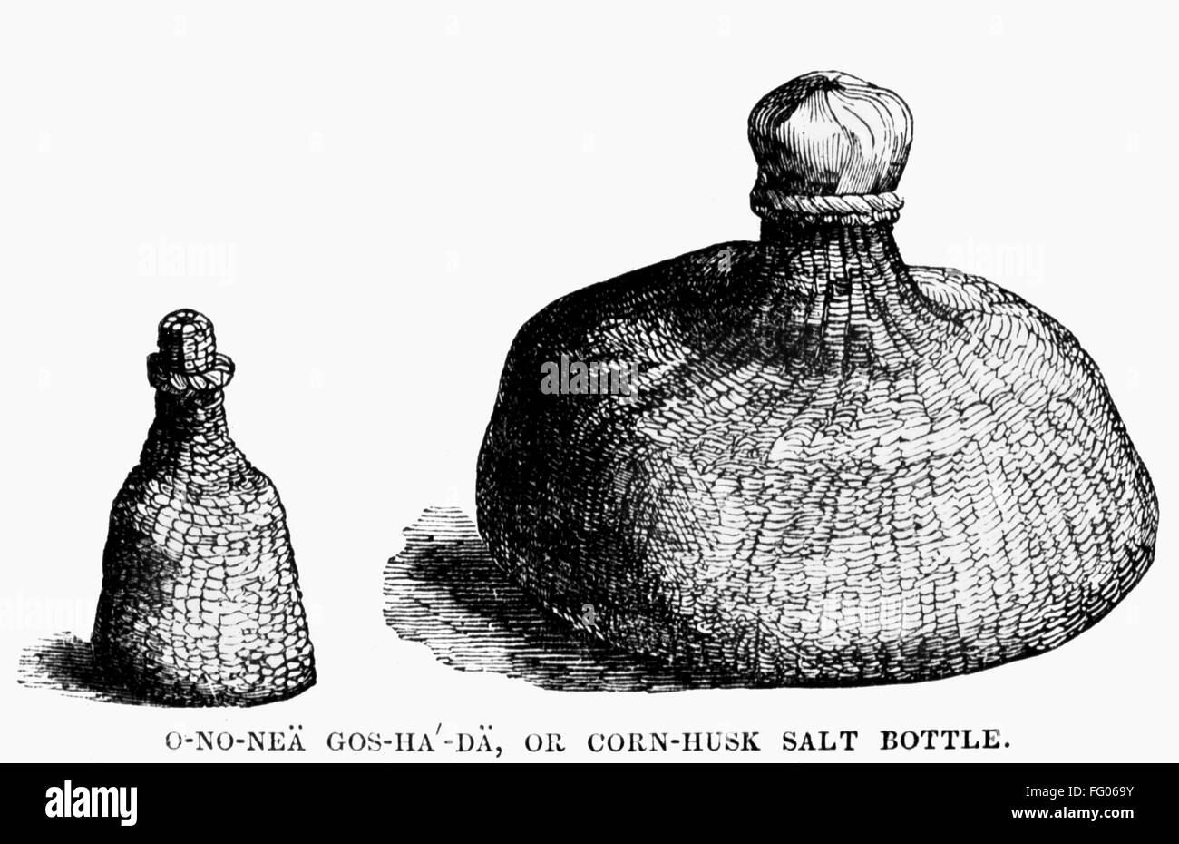 IROQUOIS SALT BOTTLES. /nTwo types of salt bottles of the Iroquois ...