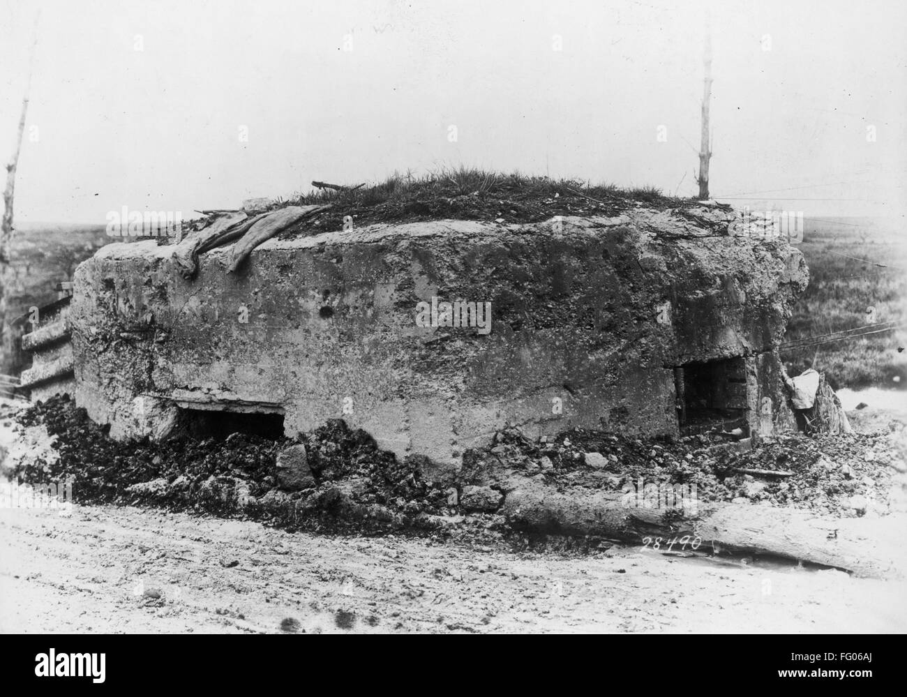 WORLD WAR I: PILL BOX FORT. /nGerman pill box fort taken by French ...