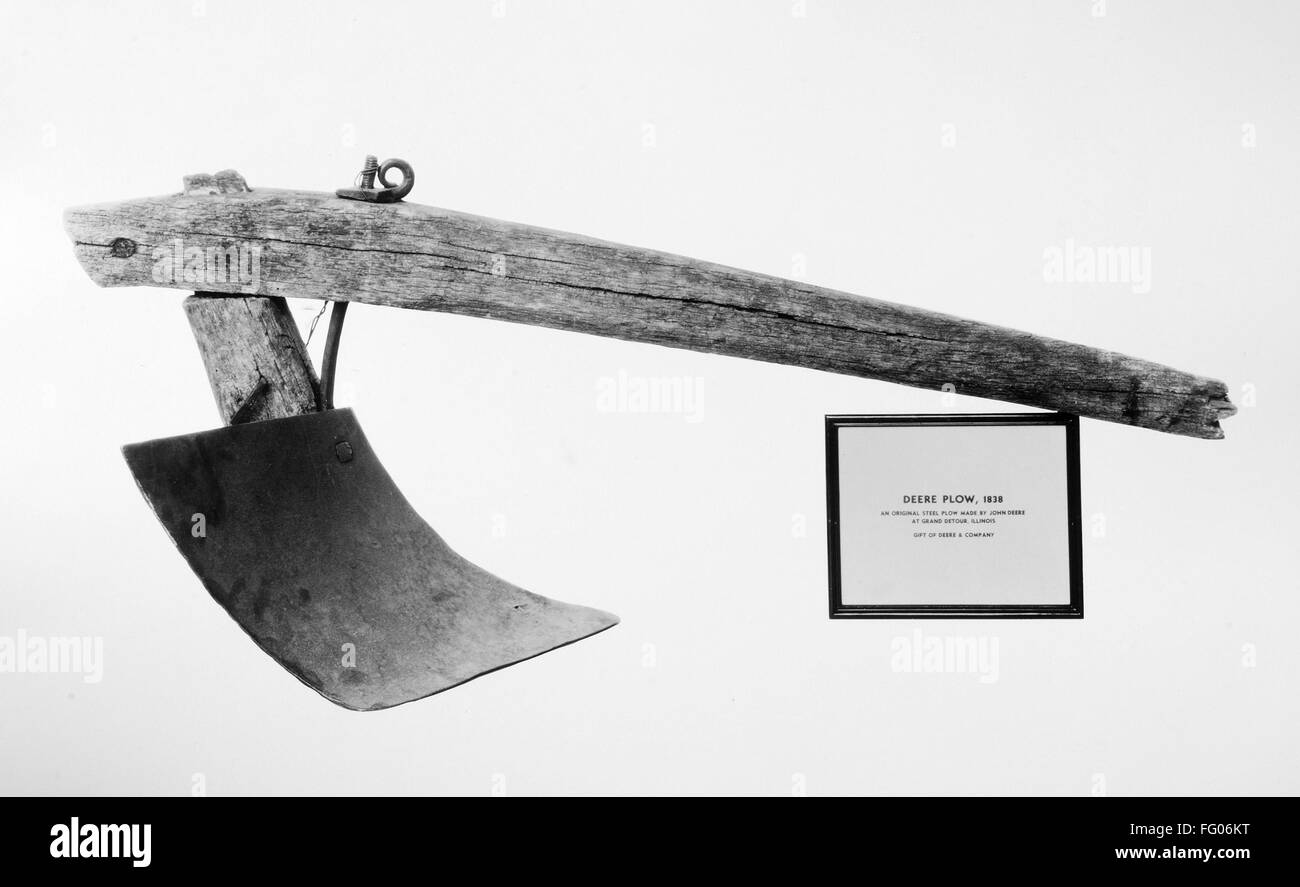 JOHN DEERE PLOW, 1838. /nAn original steel plow made by John Deere at ...