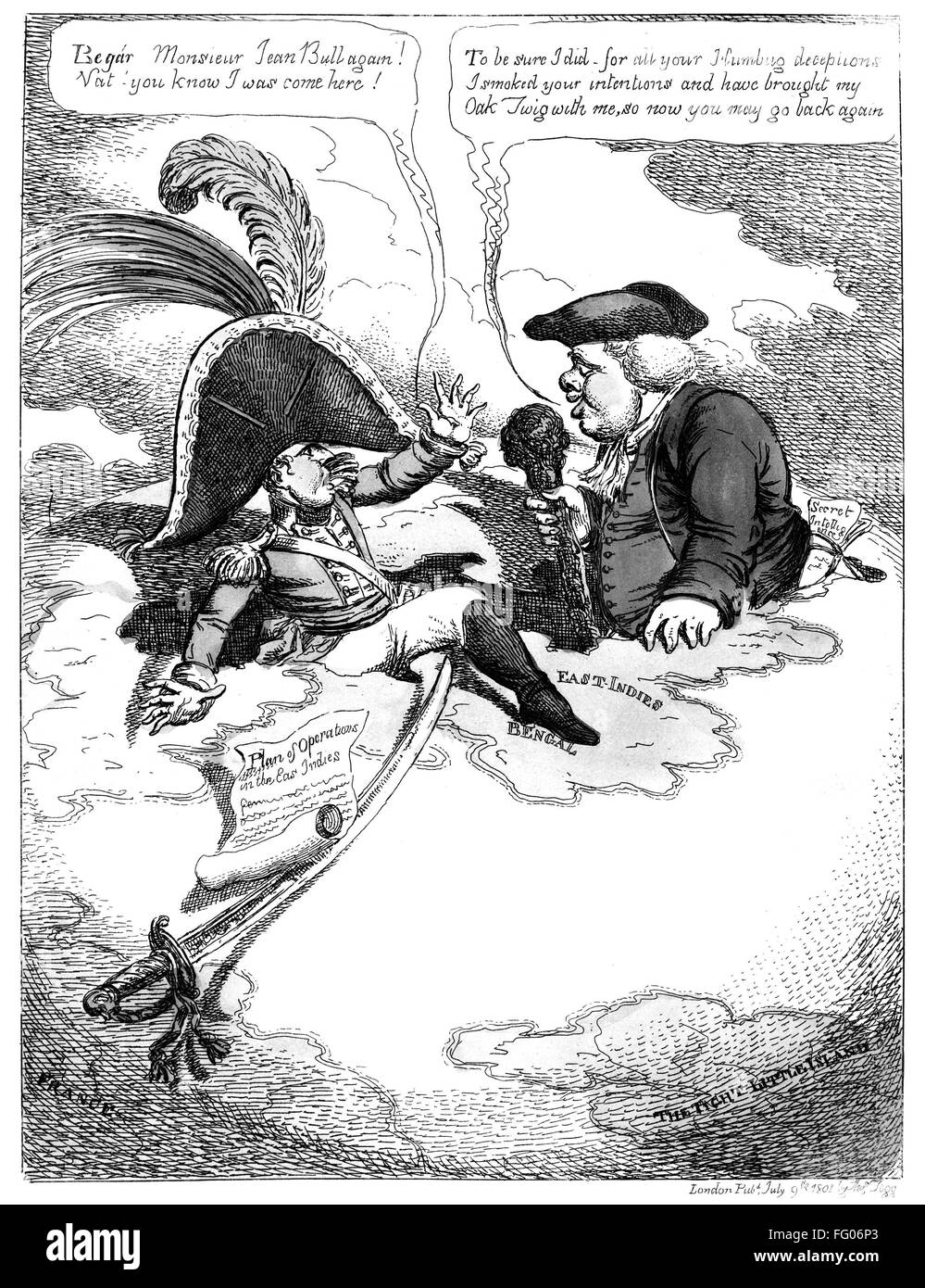 Cartoon depicting napoleon hi-res stock photography and images - Alamy