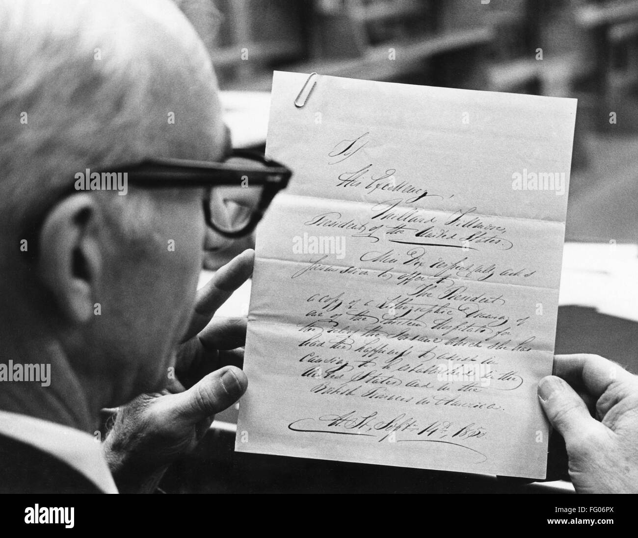 DIX LETTER, 1850. /nA letter from Dorothea Dix to President Millard ...