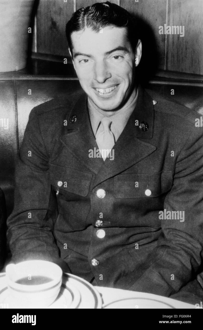 JOE DIMAGGIO (1914-1999). /nAmerican baseball player. Photograph, c1943 ...