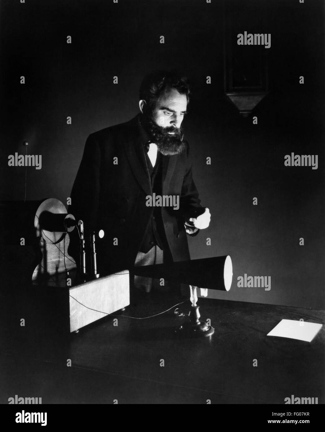 WILHELM CONRAD ROENTGEN /n(1845-1923). German physicist. Roentgen ...