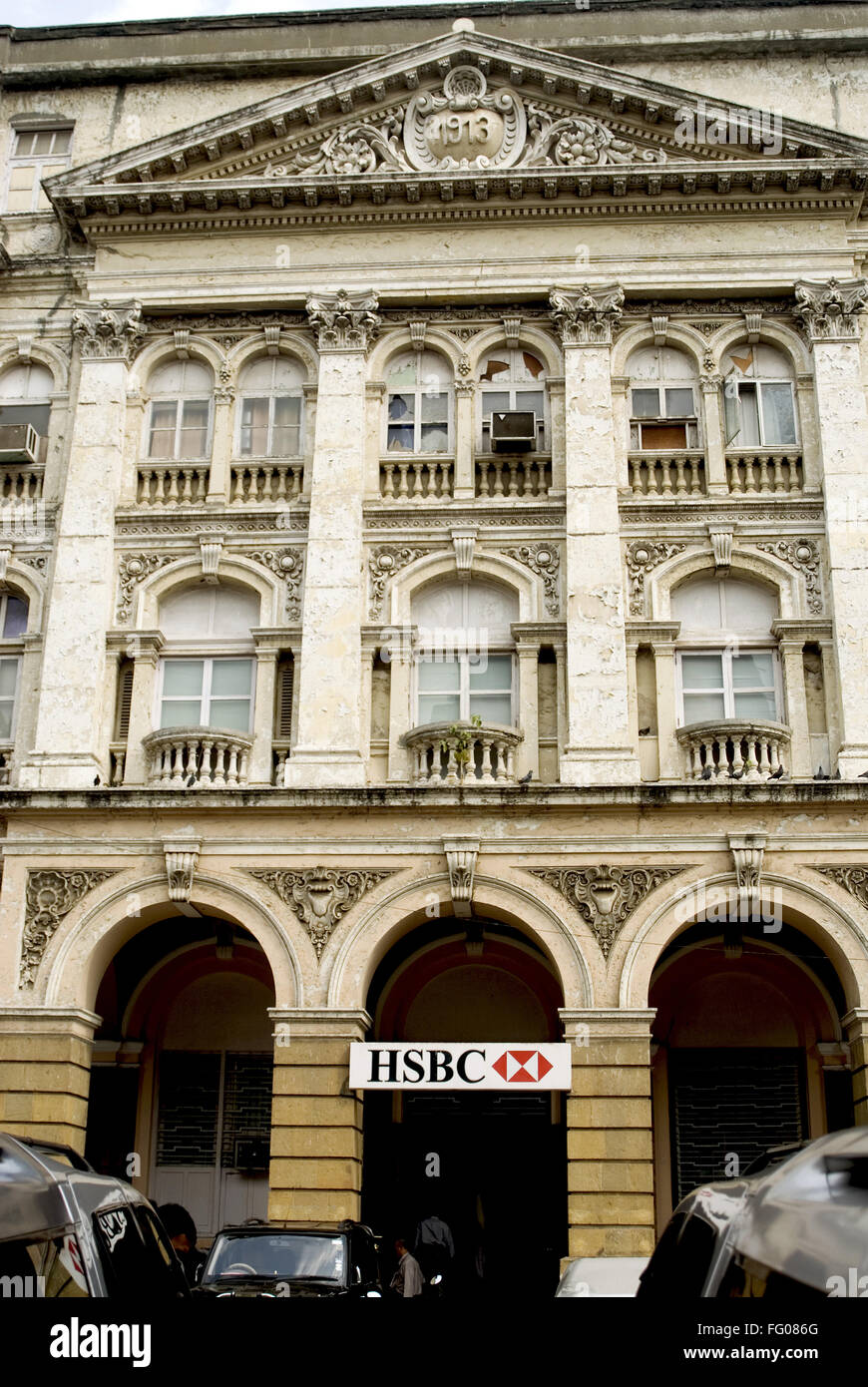 HSBC Bank old building on D N Road at Bombay Mumbai , Maharashtra ...