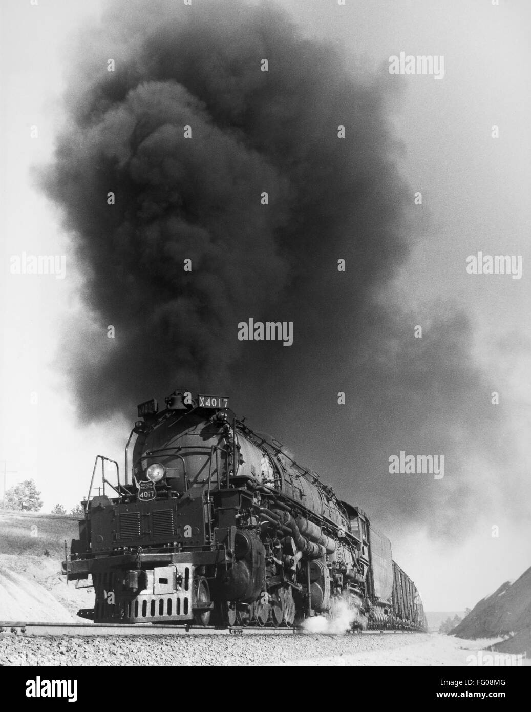 LOCOMOTIVE: 'BIG BOY.' /nA 4017 Big Boy locomotive of the Union Pacific ...