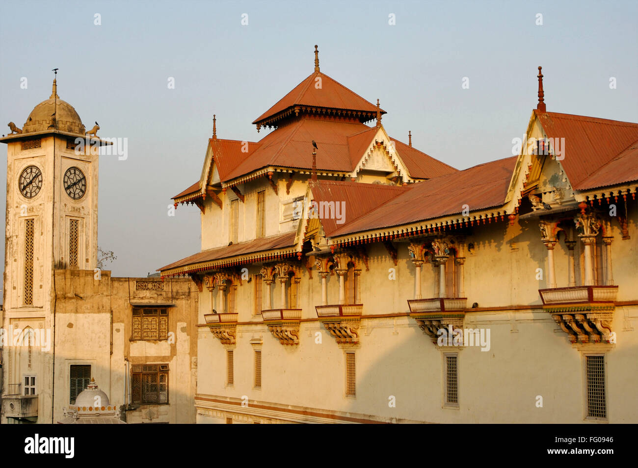 Clock Tower at Swaminarayan temple , Kalupur , Ahmedabad , Gujarat ...