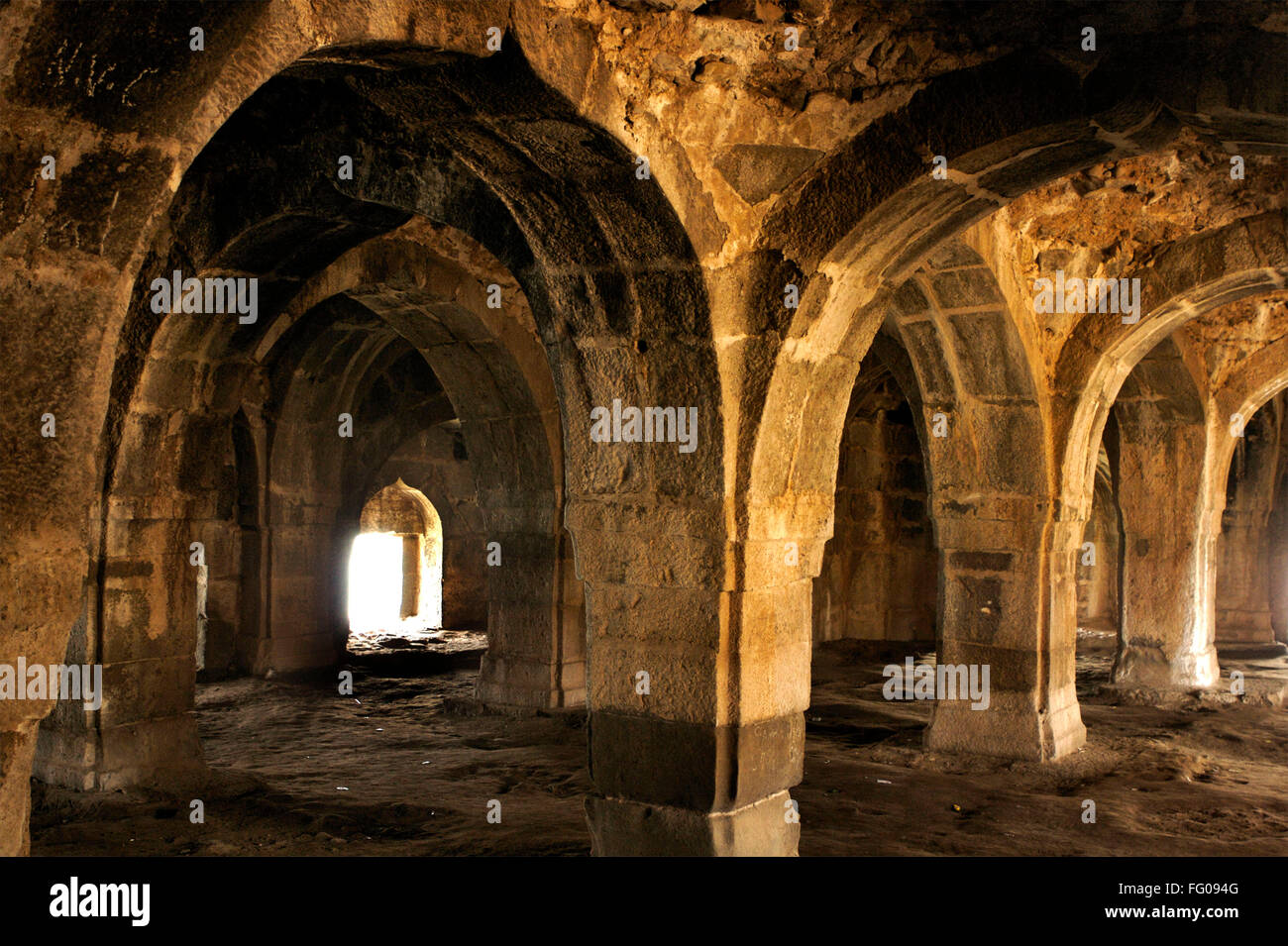 Interiors of janjira fort , Murud Janjira , District Raigad ...