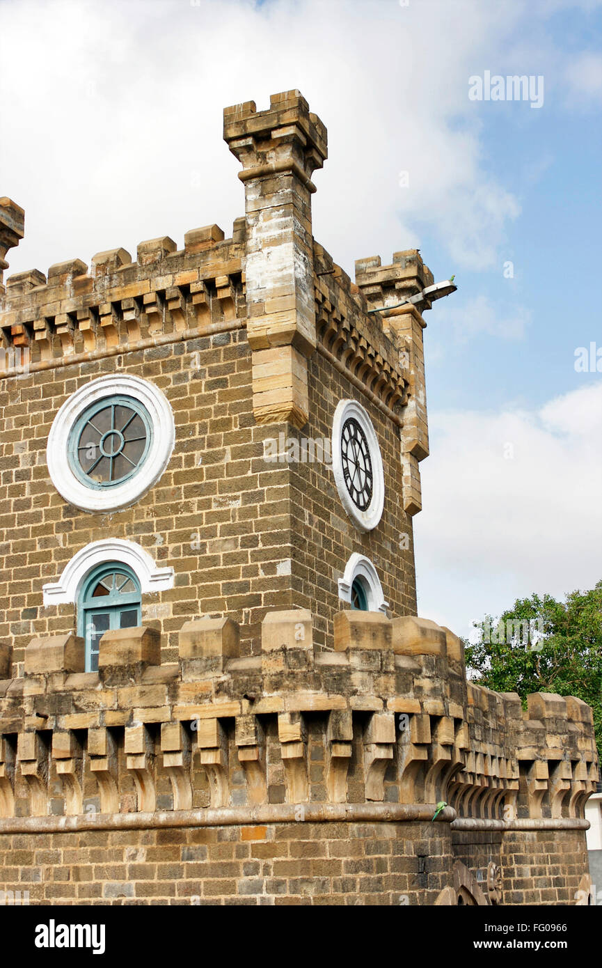 Clock tower at Bedi gate naka black stone structured , Rajkot ...