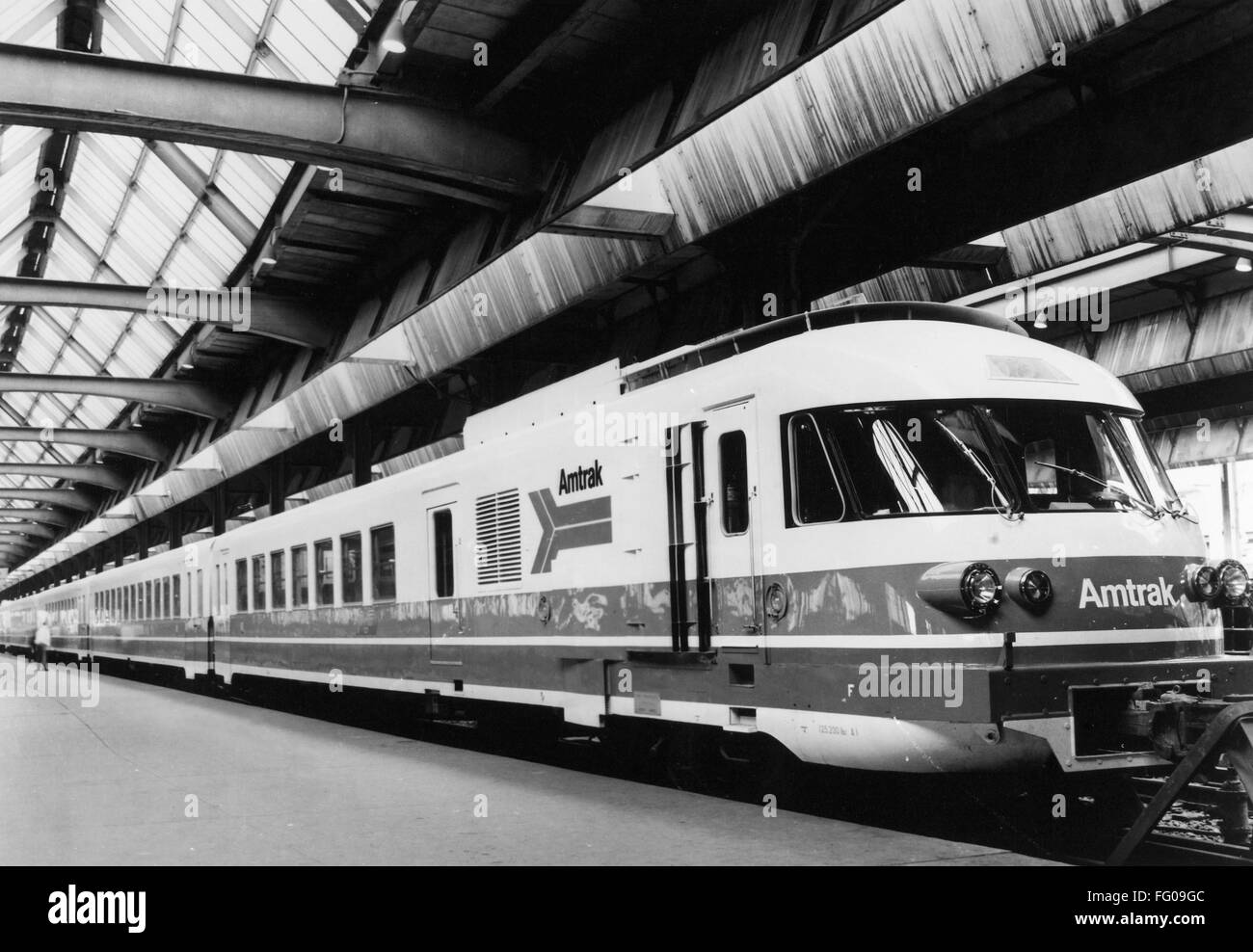 RAILROAD: AMTRAK, c1970. /nA UAC TurboTrain operated by Amtrak. Photographed in Pittsburgh ...