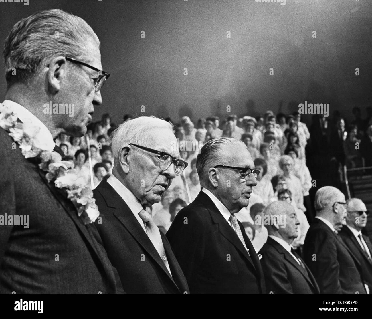 MORMON CEREMONY, 1971. /nPresident of the Church of Jesus Christ of ...