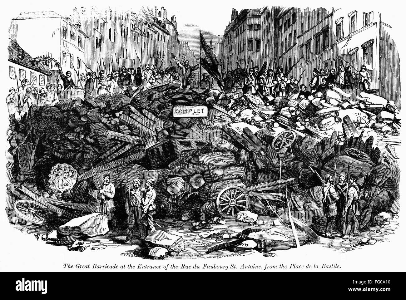 1848 revolution barricade Black and White Stock Photos & Images - Alamy