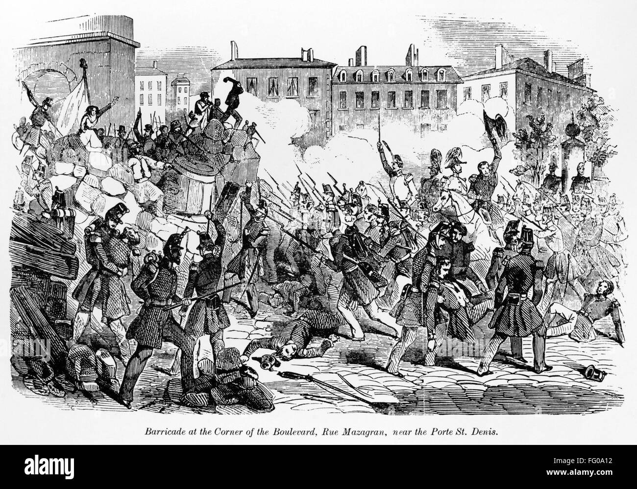 1848 revolution barricade Black and White Stock Photos & Images - Alamy