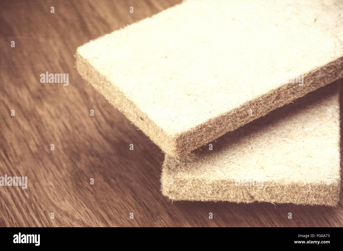 compressed thermal insulating hemp fiber panels close view - raw ...