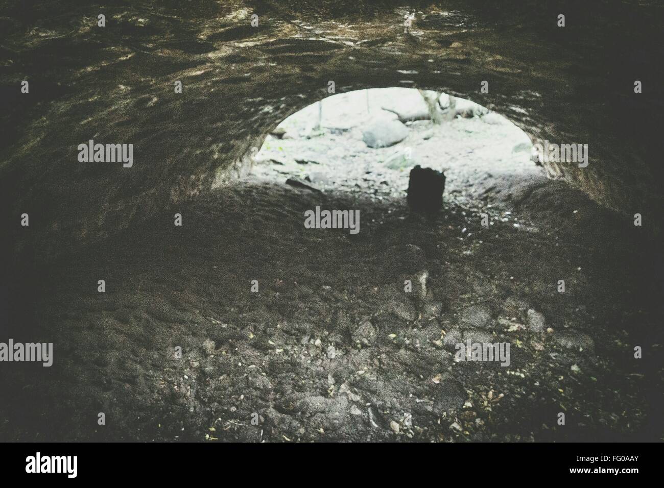 Interior Of Dirty Built Structure Stock Photo - Alamy