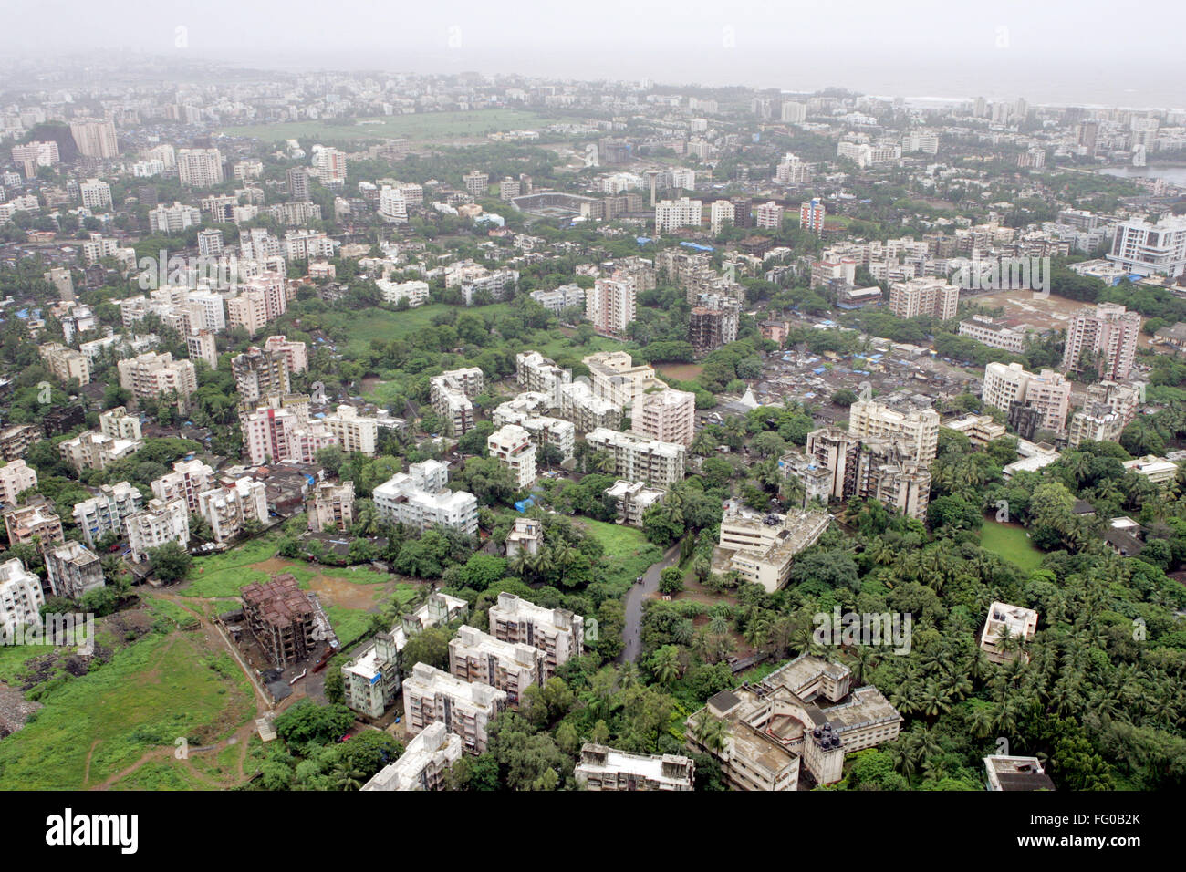 An aerial view of Andheri west in western suburb of Bombay Mumbai ...