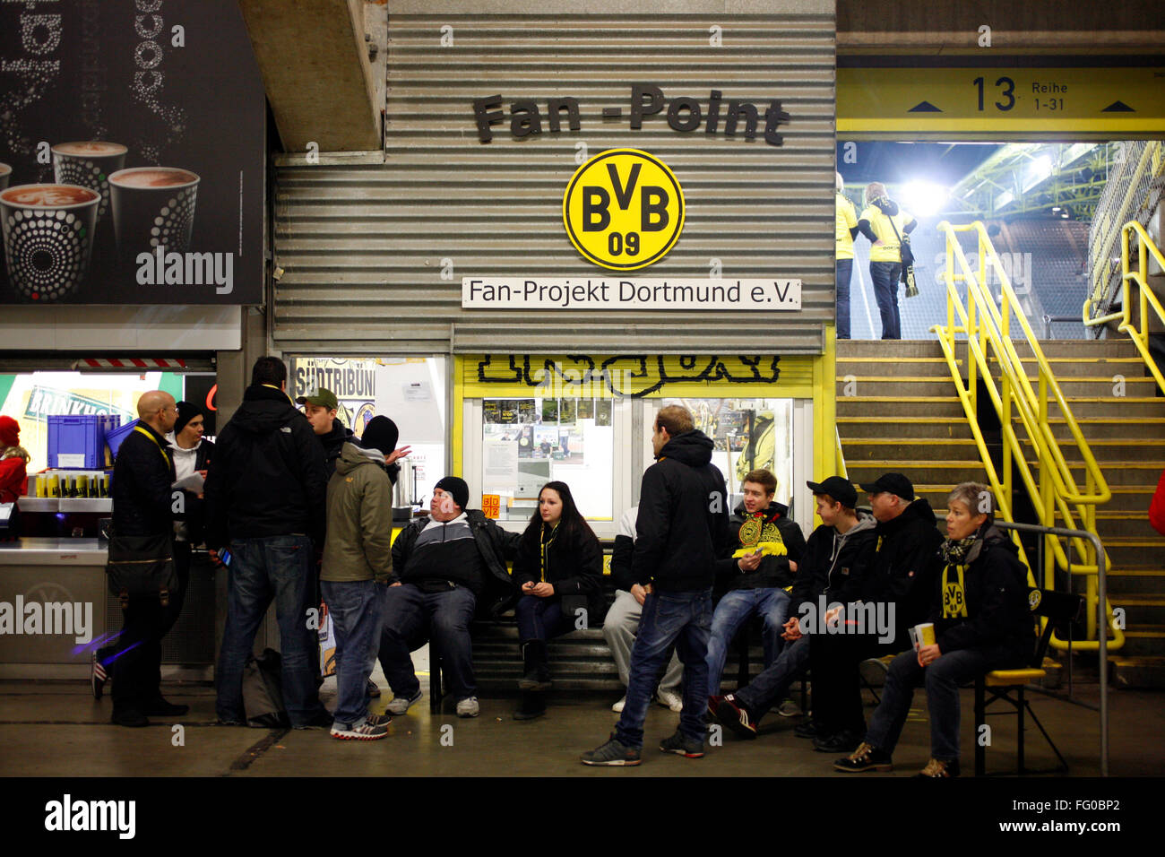 Borussia Dortmund 1-1 Fortuna Dussledorf, Signa Iduna Park, Dortmund ...