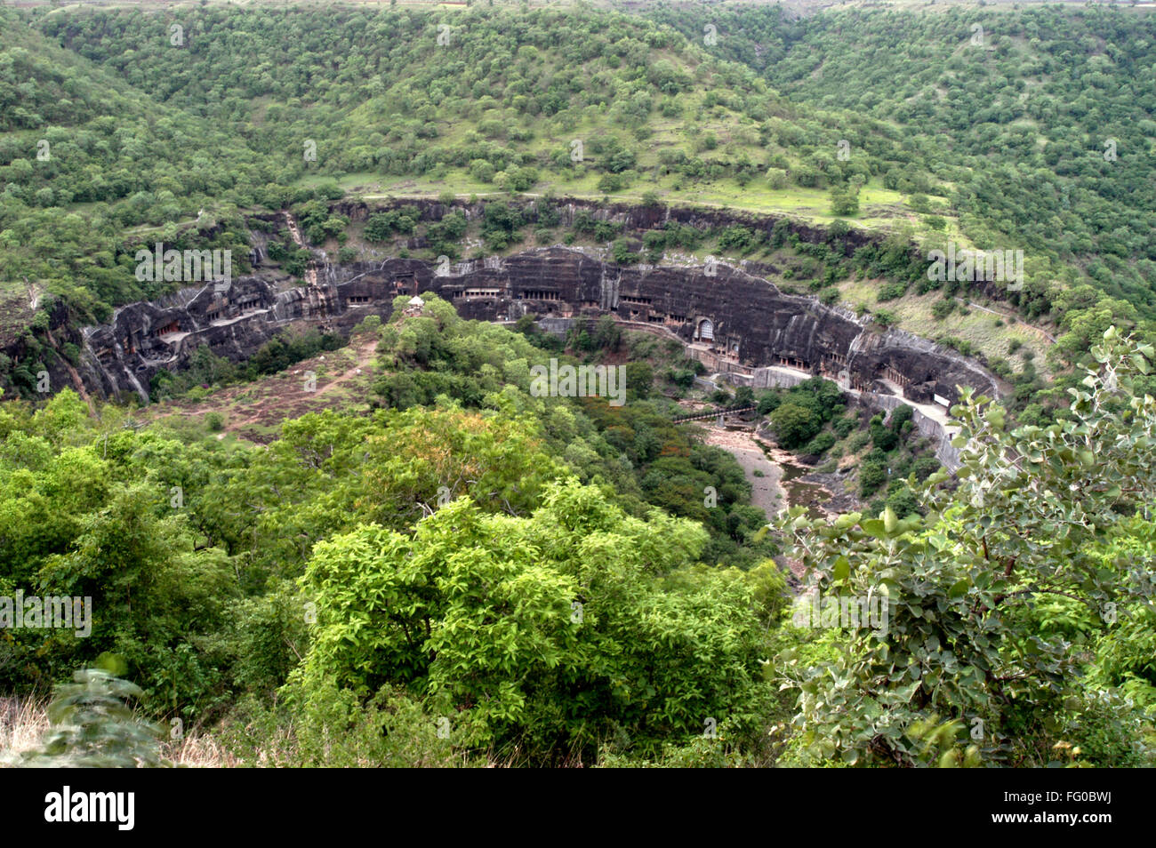 Ajanta caves aerial hi-res stock photography and images - Alamy