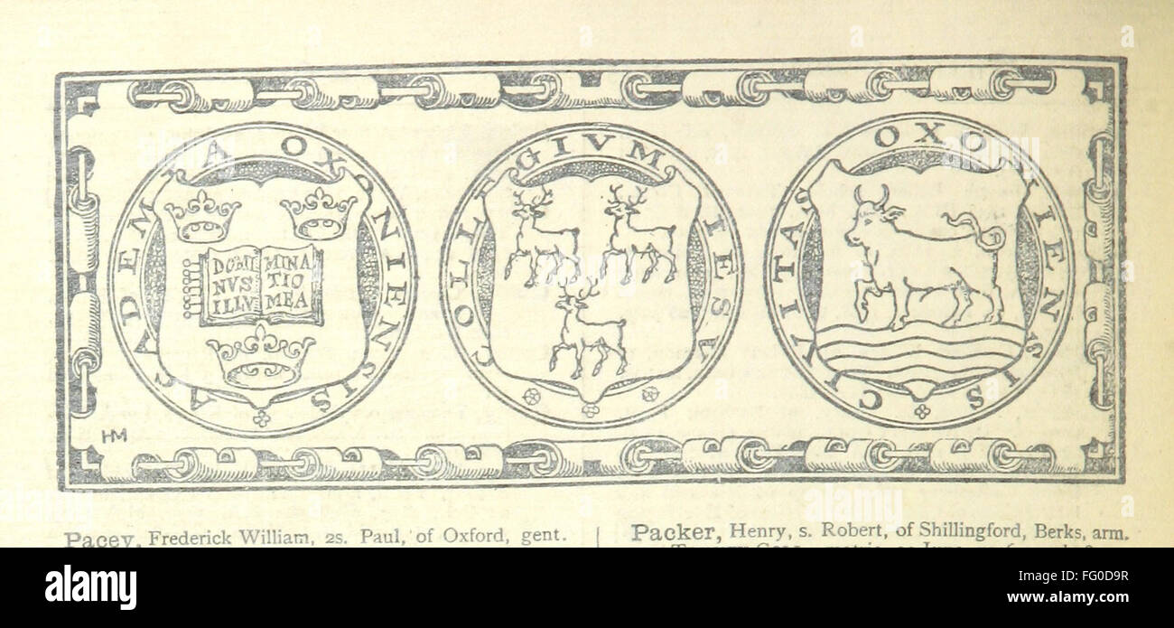 A historical reference work listing members of the University of Oxford ...