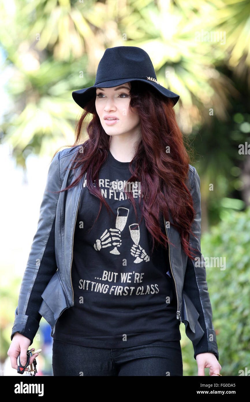 Actress and pop star Emii out and about in Beverly Hills Featuring: Emii Where: Los Angeles ...