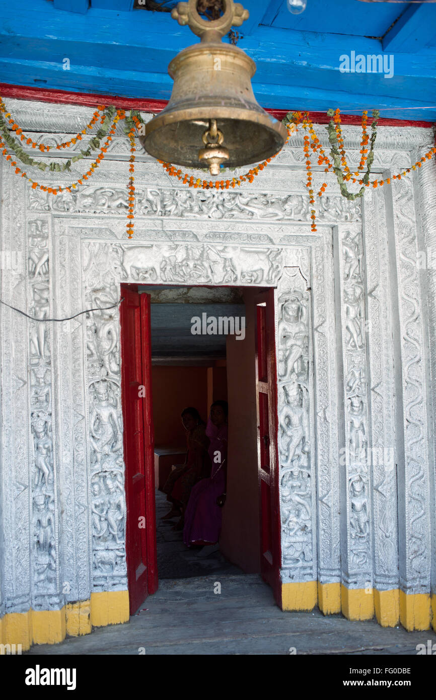 Entrance to temple in Joshimath Uttarakhand India Asia Stock Photo - Alamy