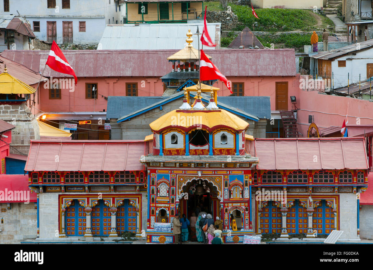 Badrinath temple Uttarakhand India Asia Stock Photo - Alamy