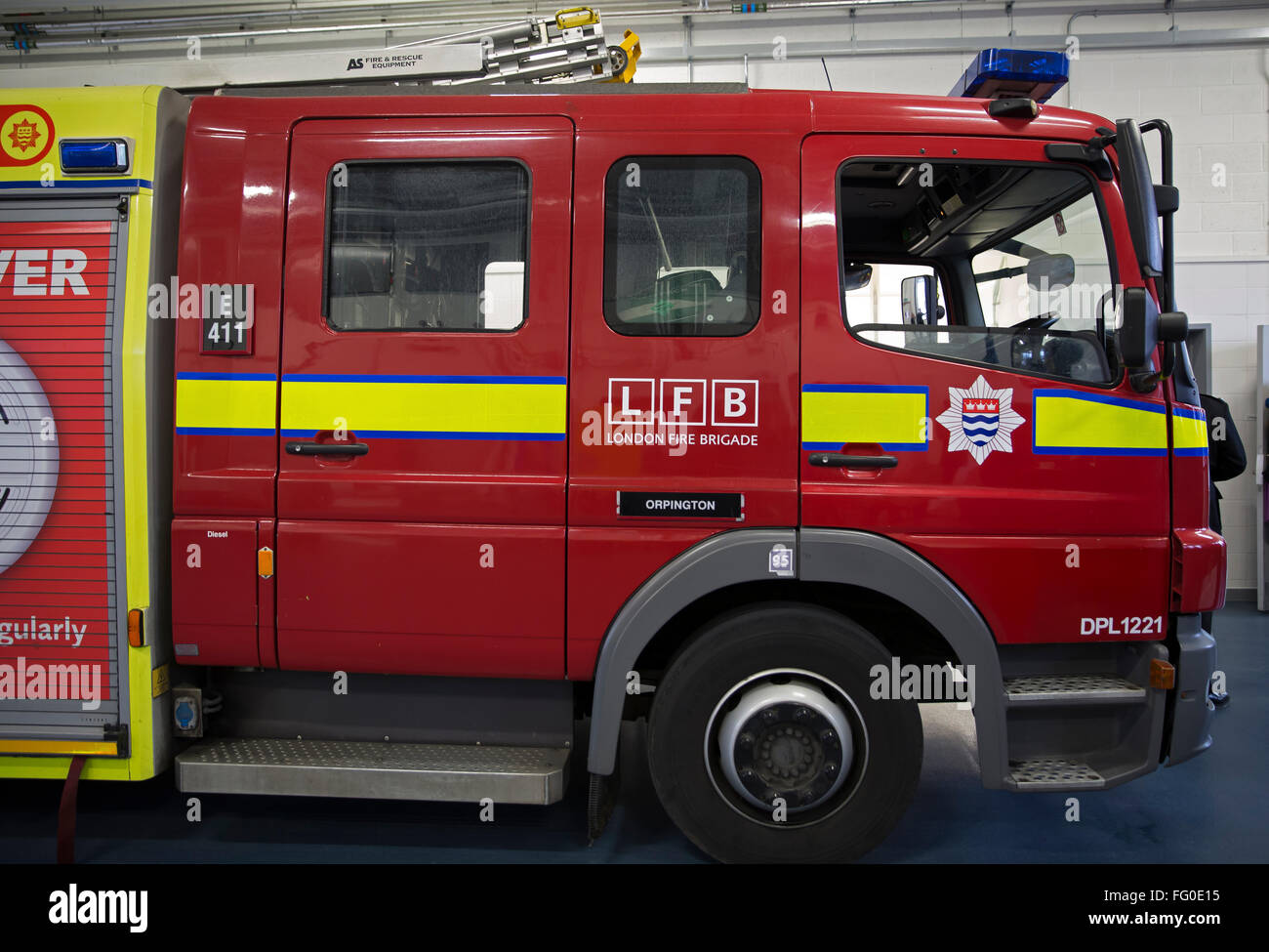Orpington, UK. 17th February, 2016. Brand new fire station in Orpington ...