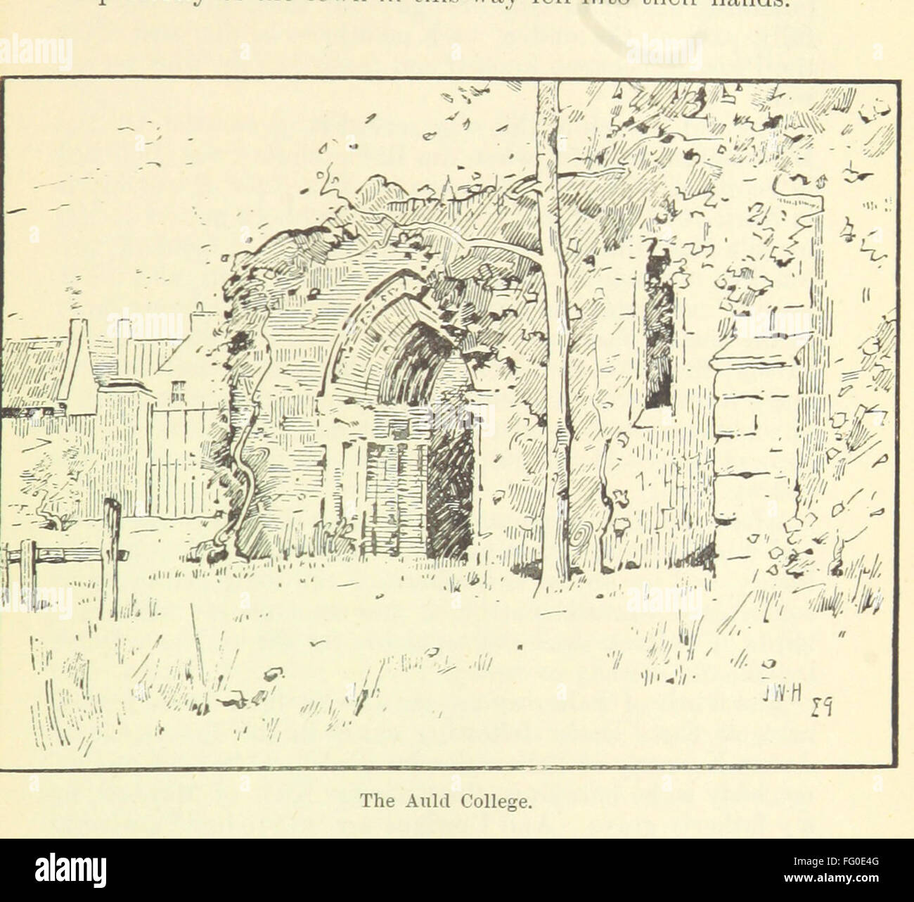 This vintage book provides an overview of Maybole, featuring sketches ...