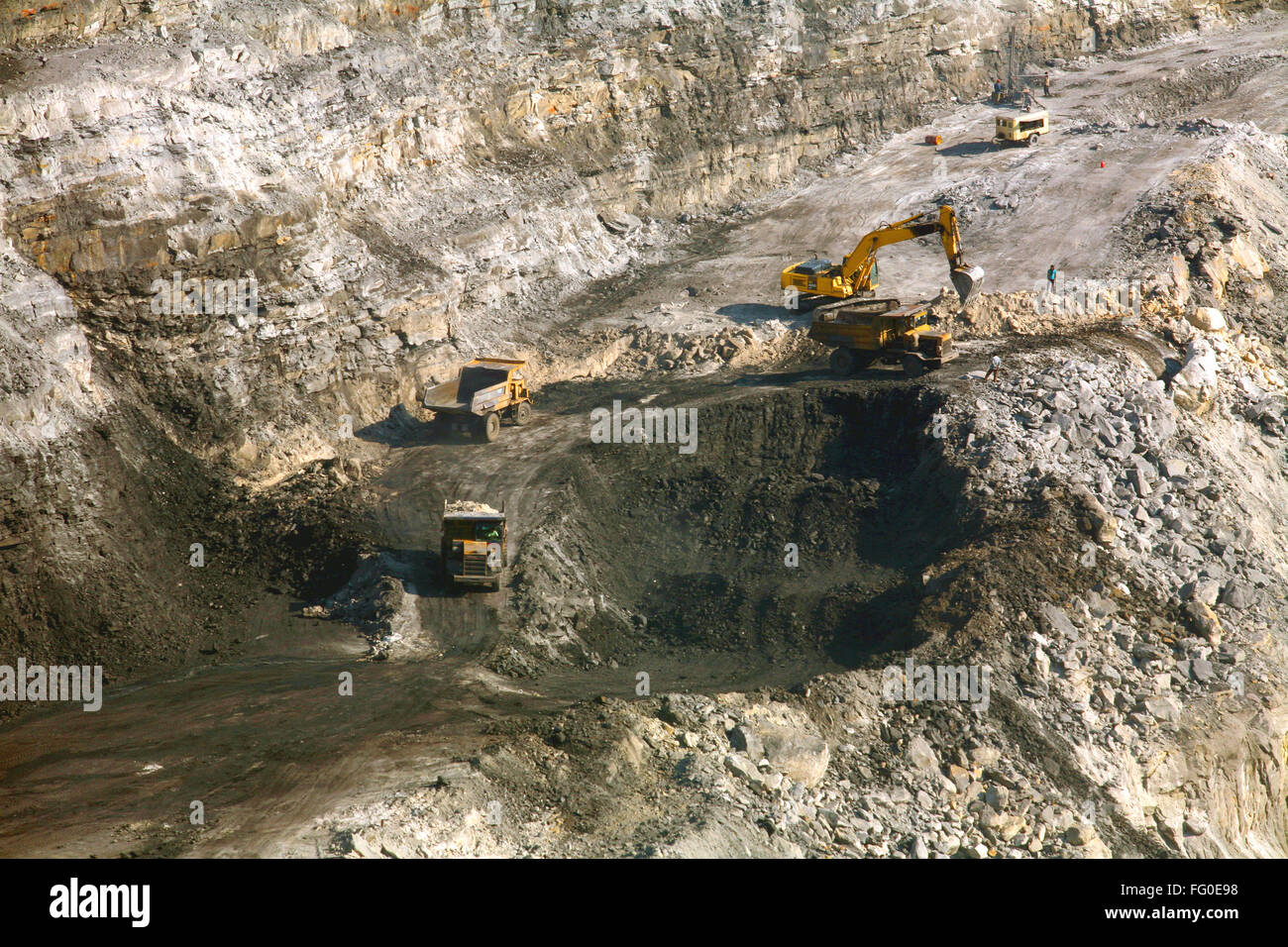 Overview of Coal mine in Jharkhand , India Stock Photo - Alamy