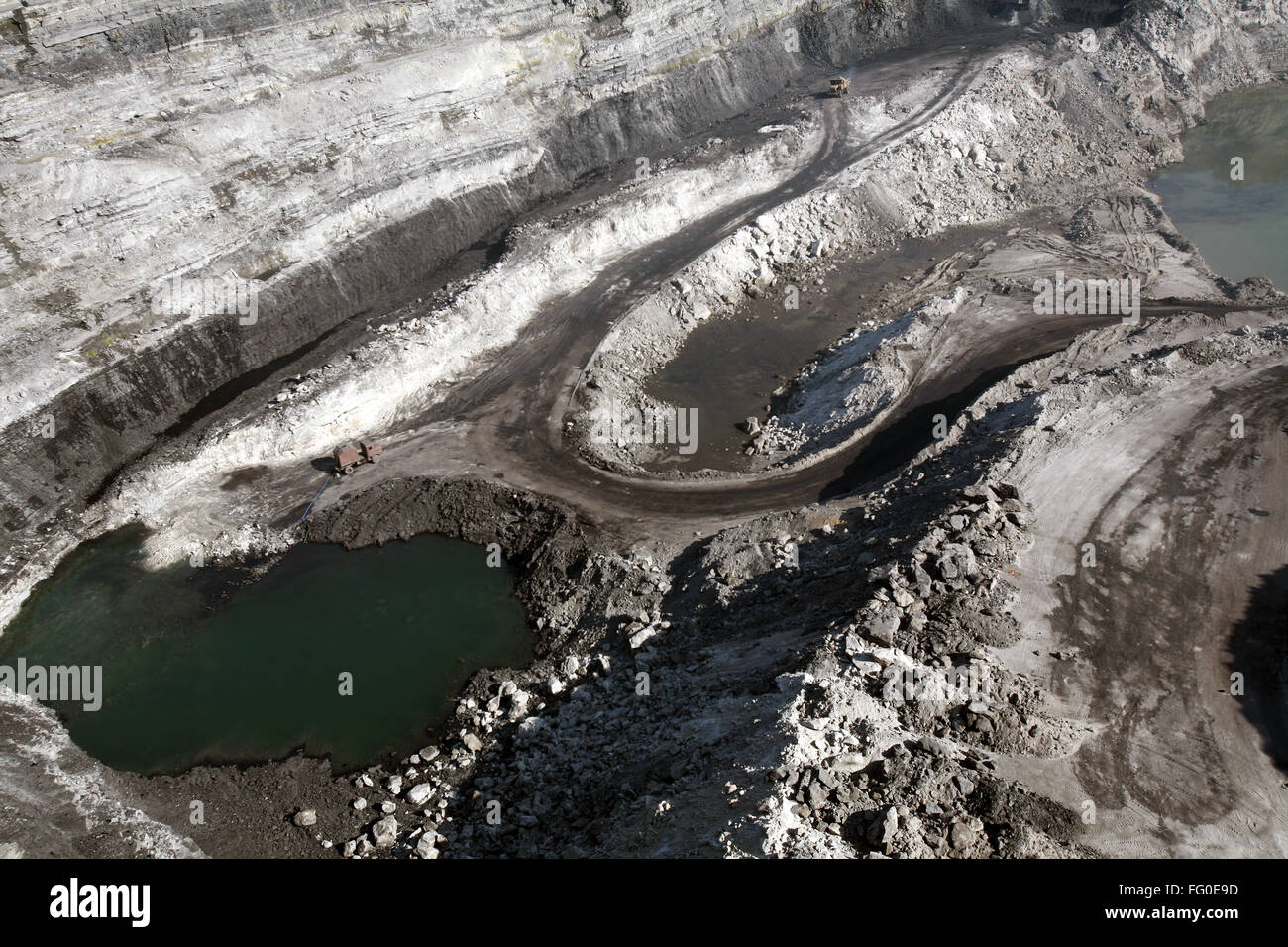 Overview of Coal mine in Jharkhand , India Stock Photo - Alamy