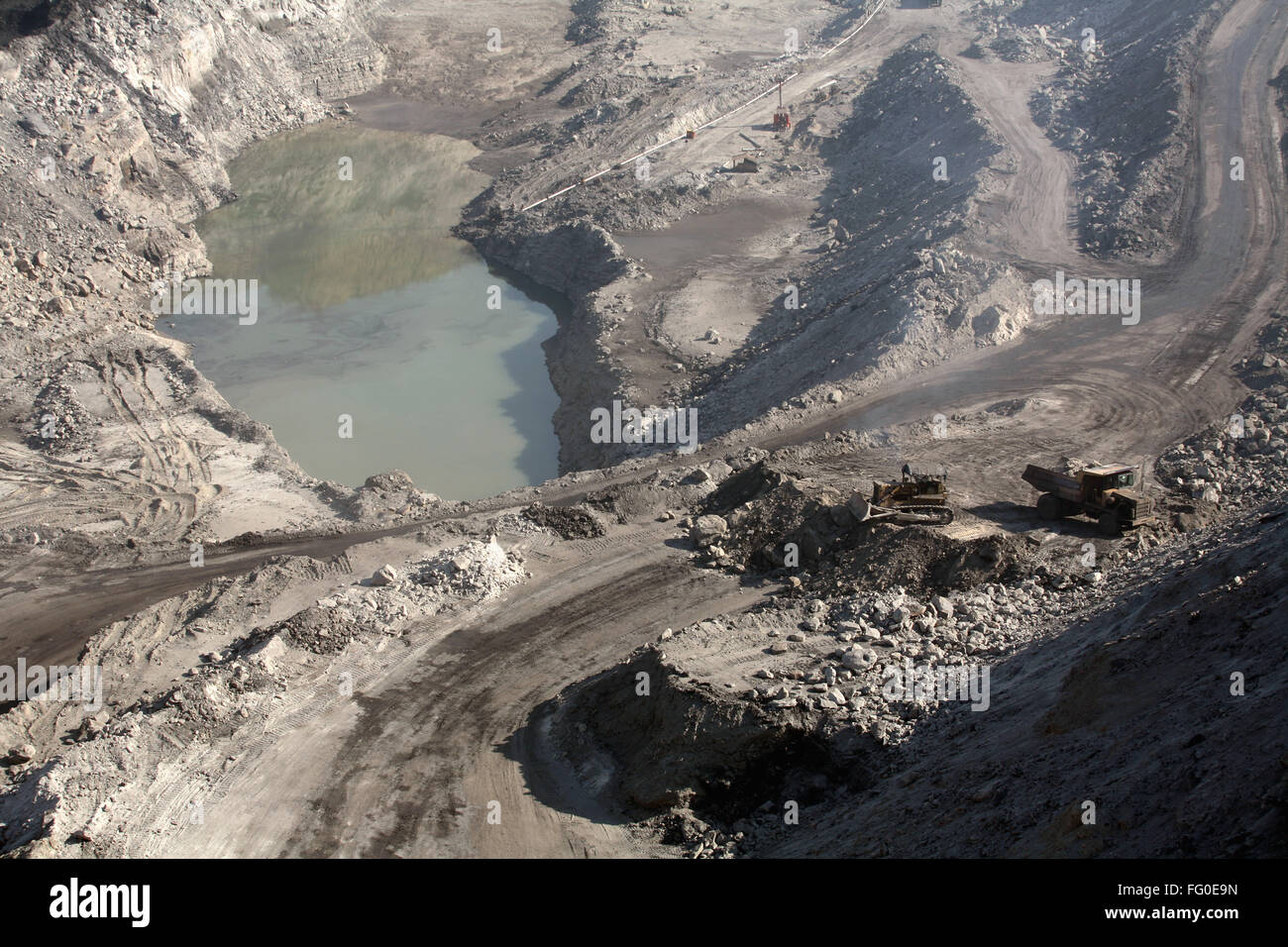 Overview of Coal mine in Jharkhand , India Stock Photo - Alamy