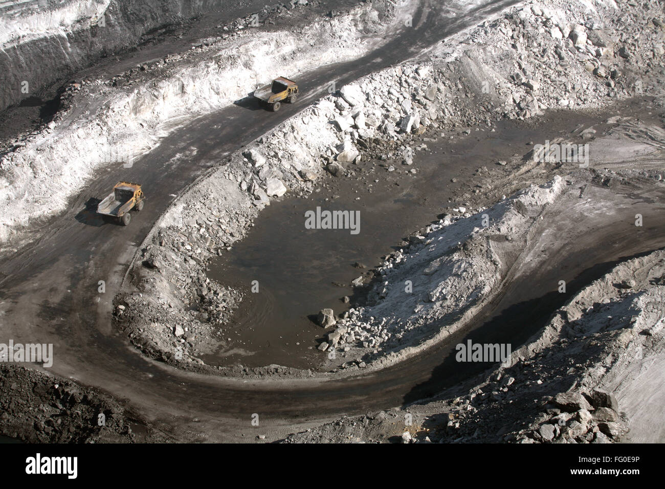Overview of Coal mine in Jharkhand , India Stock Photo - Alamy