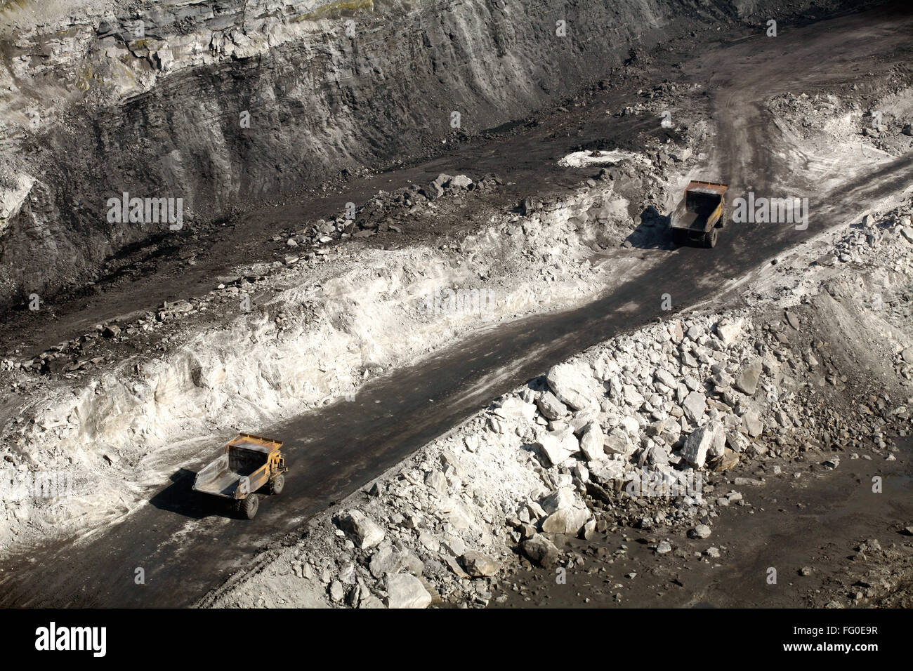 Overview of Coal mine in Jharkhand , India Stock Photo - Alamy